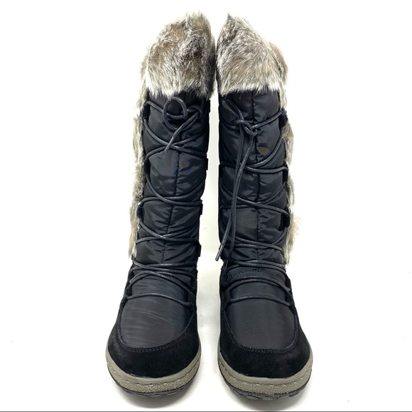 Wanderlust | Shoes | Wanderlust Helina2 Black Waterproof Fur Lined Tall ...